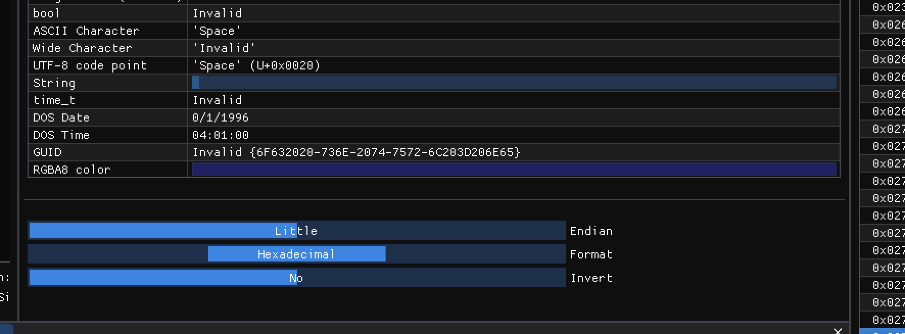 [Bug] Strings in Data Inspector WIndow · Issue #575 · WerWolv/ImHex · GitHub