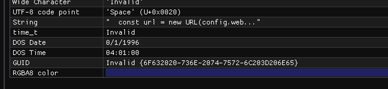 [Bug] Strings in Data Inspector WIndow · Issue #575 · WerWolv/ImHex · GitHub