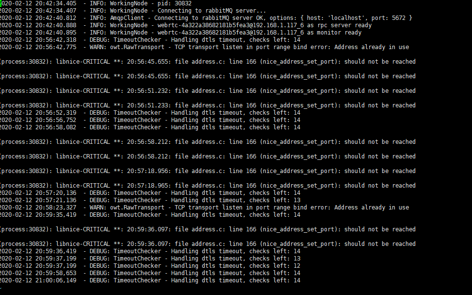 Webrtc Node Crash During Test · Issue 416 · Open Webrtc Toolkitowt