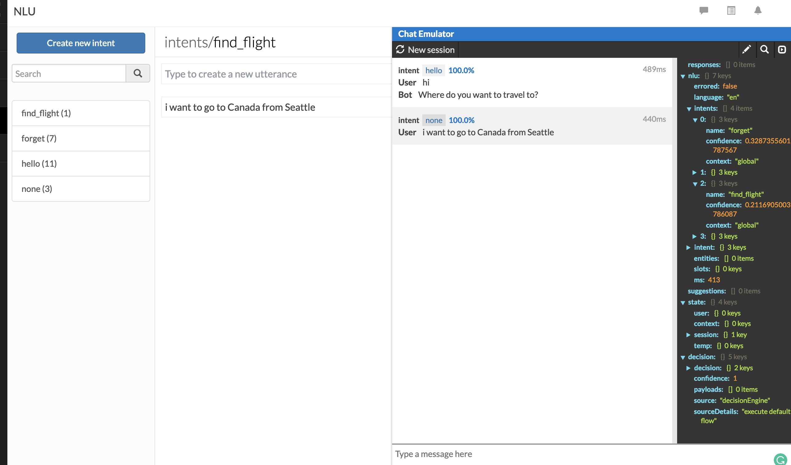 Adding Intent To The Flow · Issue 600 · Botpressv12 · Github