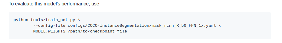 Missed --eval-only option for evaluation in Getting_Start.md · Issue ...