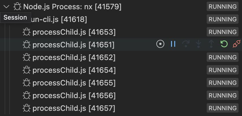 Next.js | Multi process child spawned when run "nx serve core" command with repetitive string ...