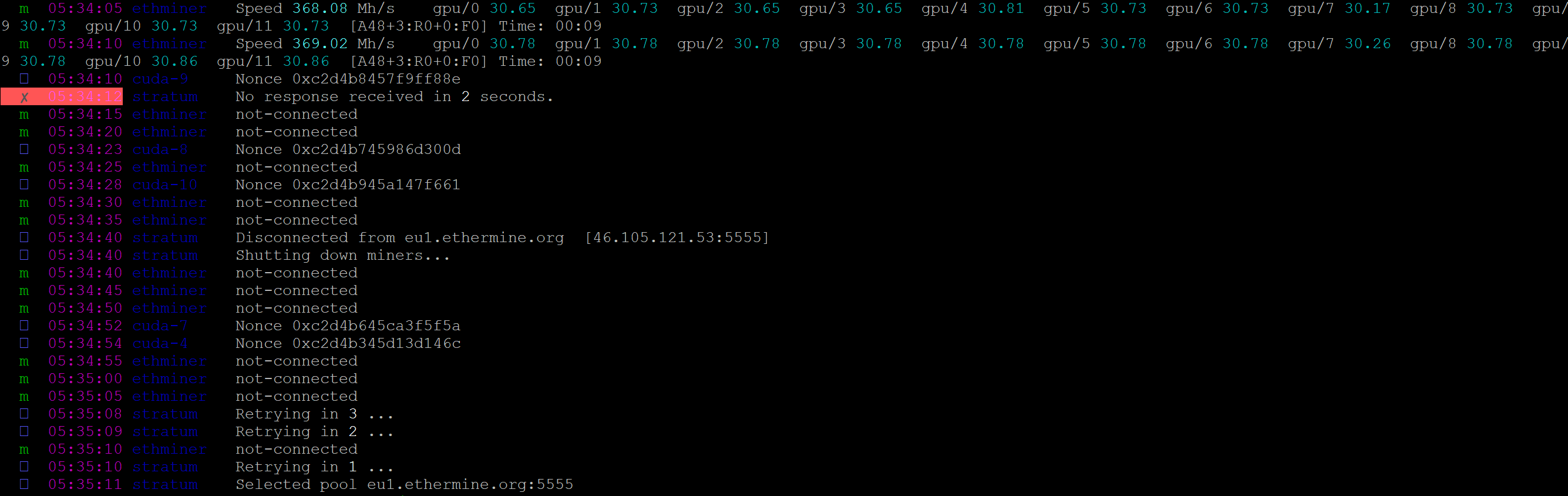 Cli loop locks PoolManager's thread · Issue #1053 · ethereum-mining/ethminer · GitHub