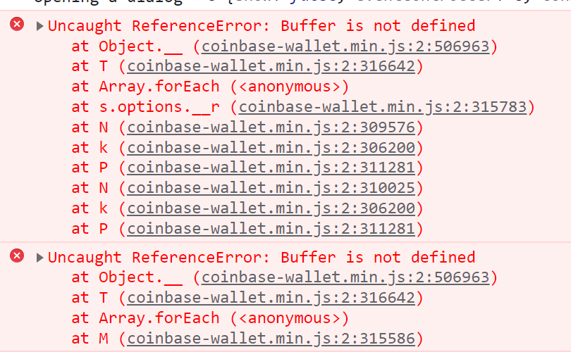 CoinbaseWalletSDK throws an error on coinbase wallet selection on desktop (Google Chrome) w ...