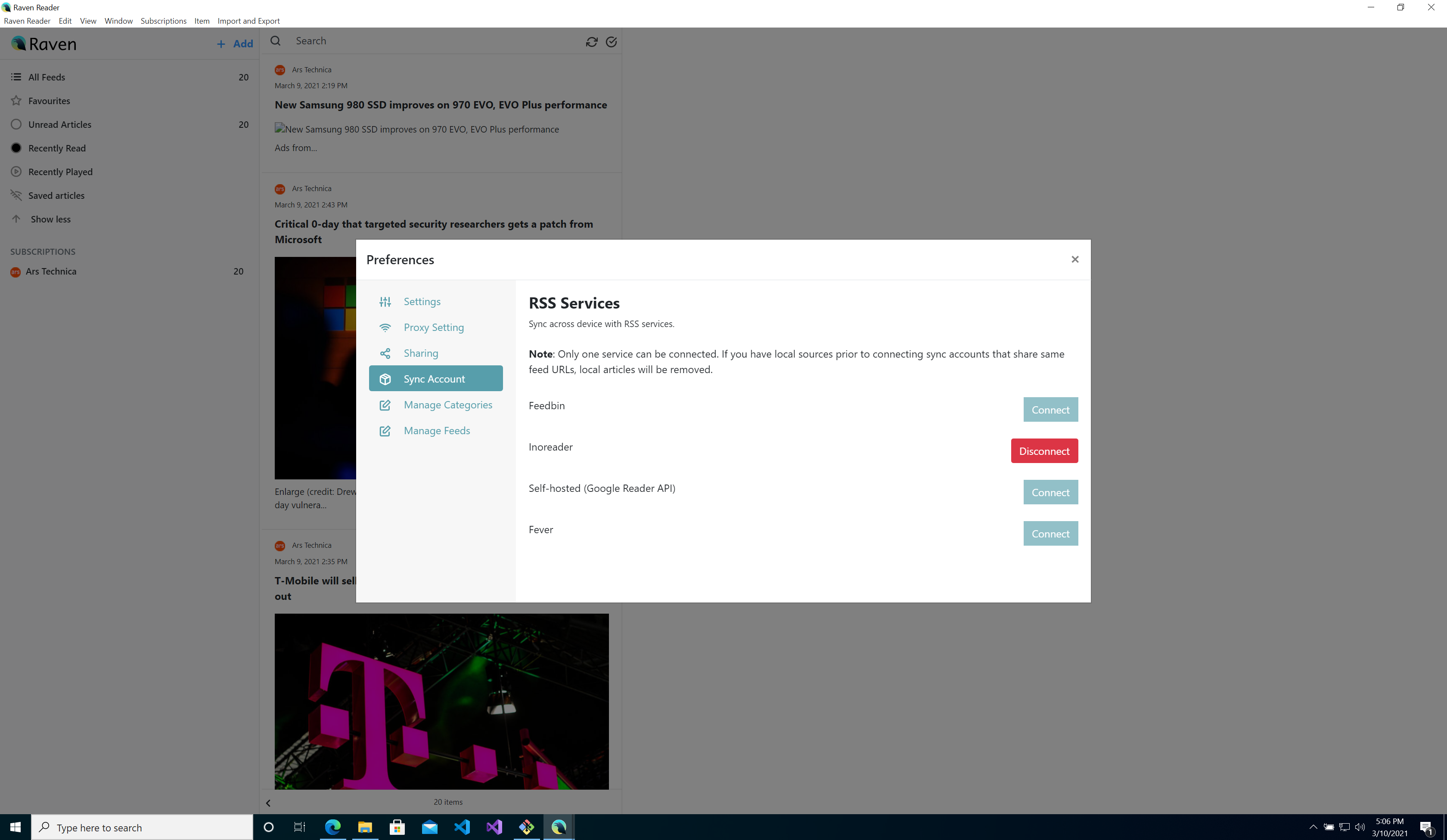 Inoreader Sync · Issue #530 · hello-efficiency-inc/raven-reader · GitHub