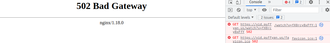 [Bug] 502 Bad Gateway Error · Issue #3135 · iv-org/invidious · GitHub