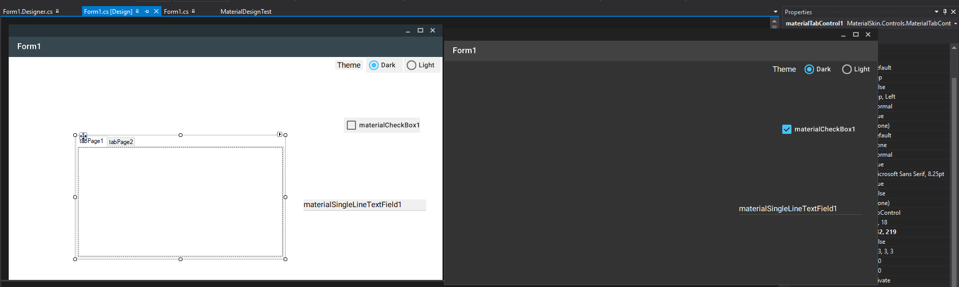 TabControl Not Visible At Run-time · Issue #181 · IgnaceMaes/MaterialSkin · GitHub