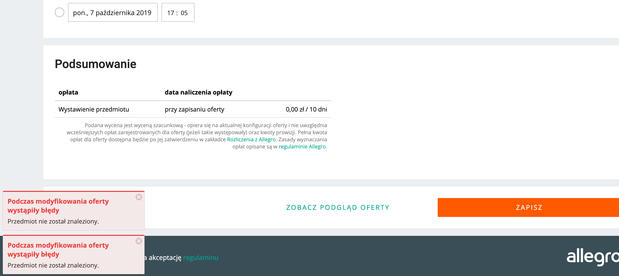 Problem ze wznowieniem aukcji - API potwierdza, aukcji nie ma · Issue #2320 · allegro/allegro ...