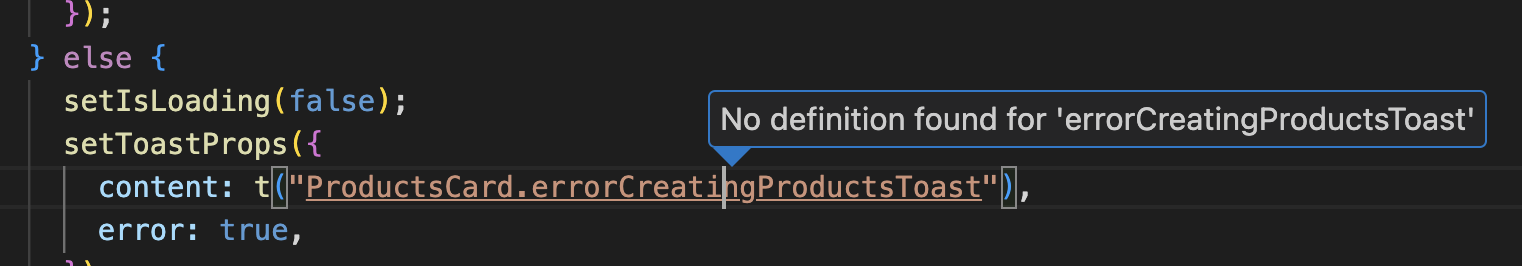 Go To Definition Does Not Work For React I18next When I18n Ally Extension Is First Installed