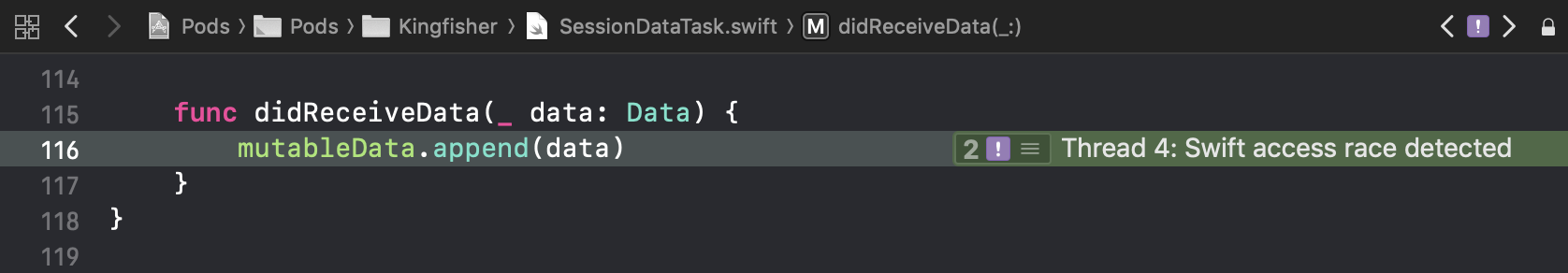 WARNING: ThreadSanitizer: Swift access race · Issue #1085 · onevcat/Kingfisher · GitHub