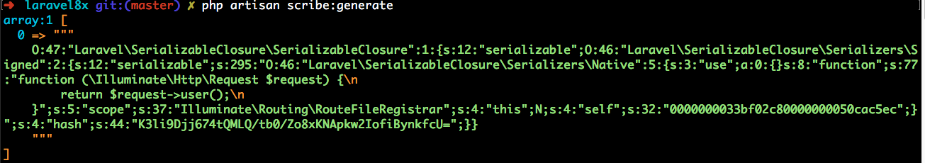 Can't get scribe works with Laravel 8x · Issue #418 · knuckleswtf/scribe · GitHub