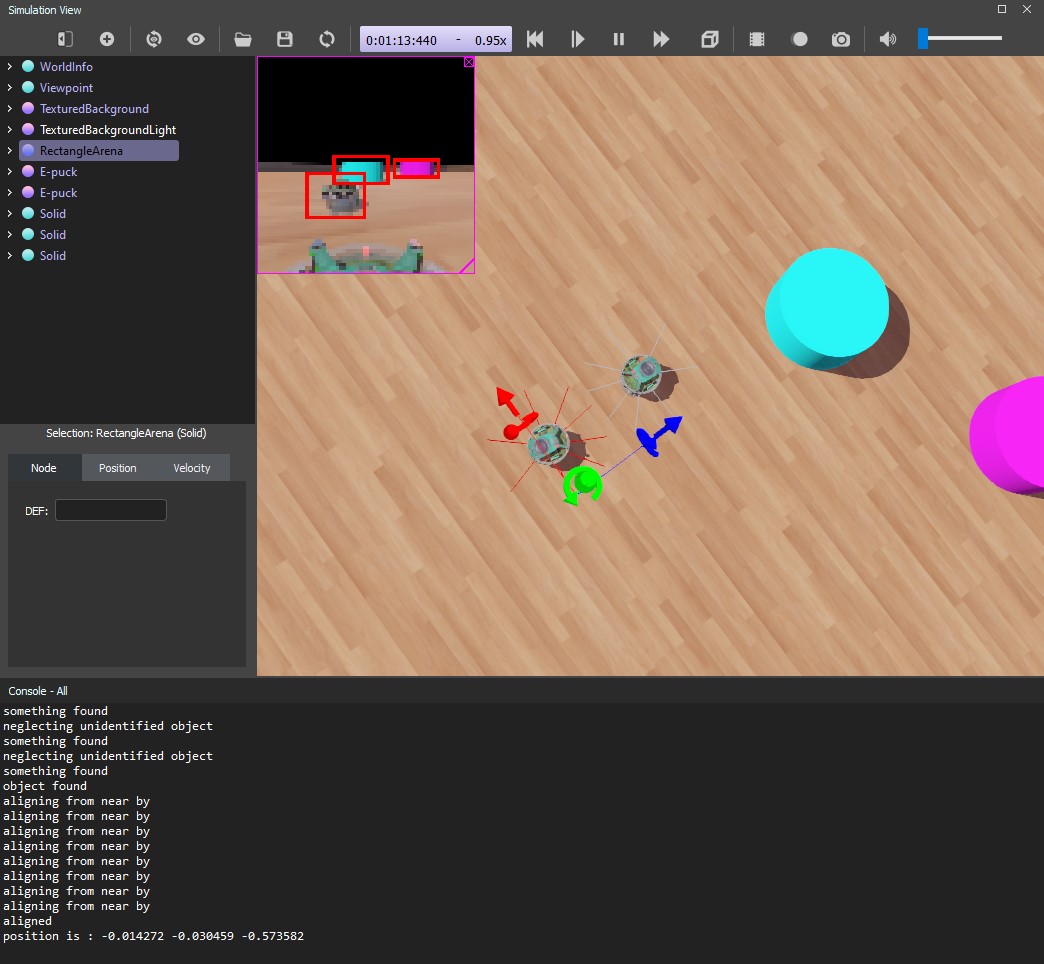 GitHub - allwinlucious/Swarm-box-pushing-Webots-Simulation: This is a work in progress.