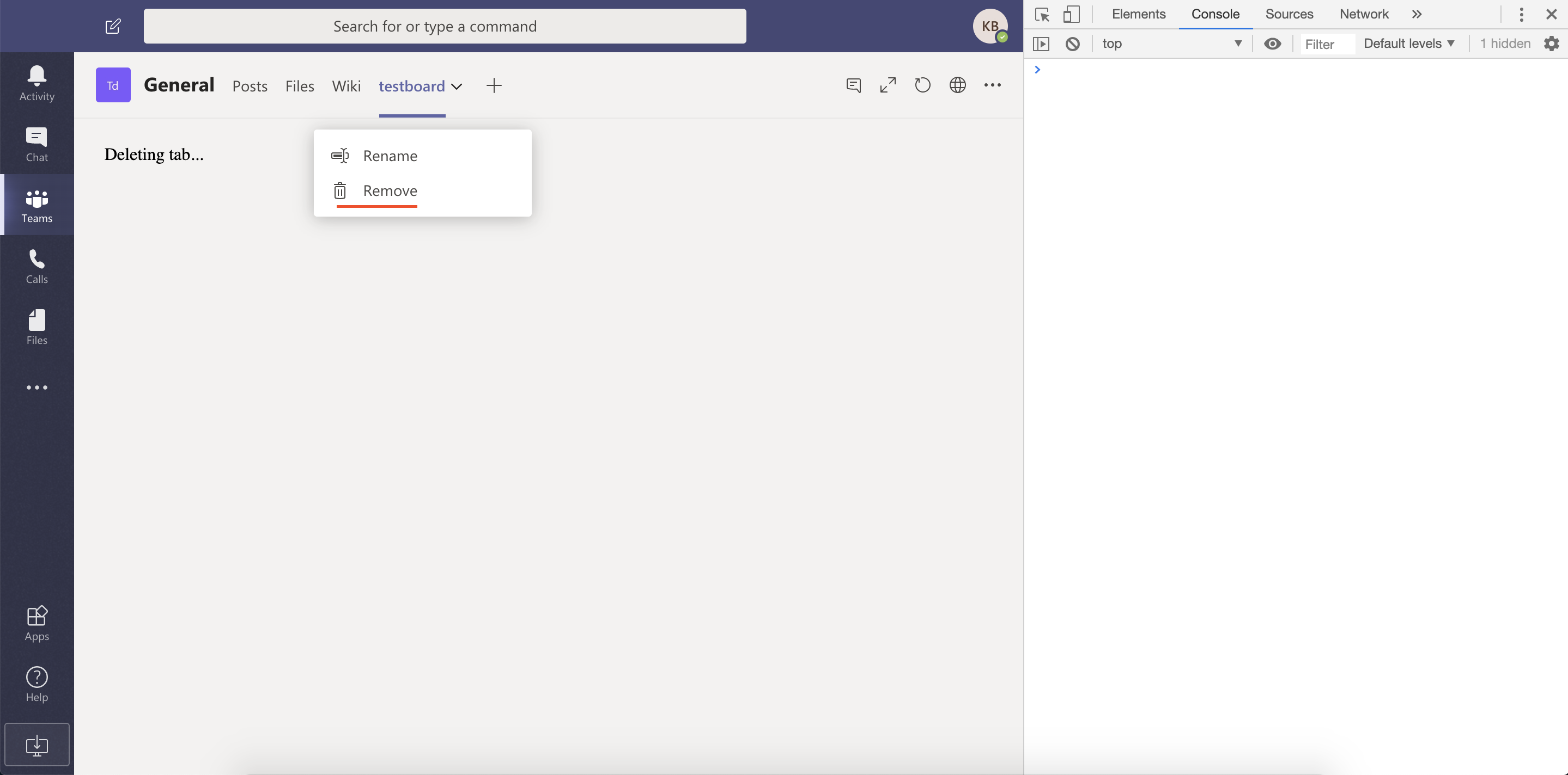 callback of microsoftTeams.settings.registerOnRemoveHandler is not executed · Issue #342 ...