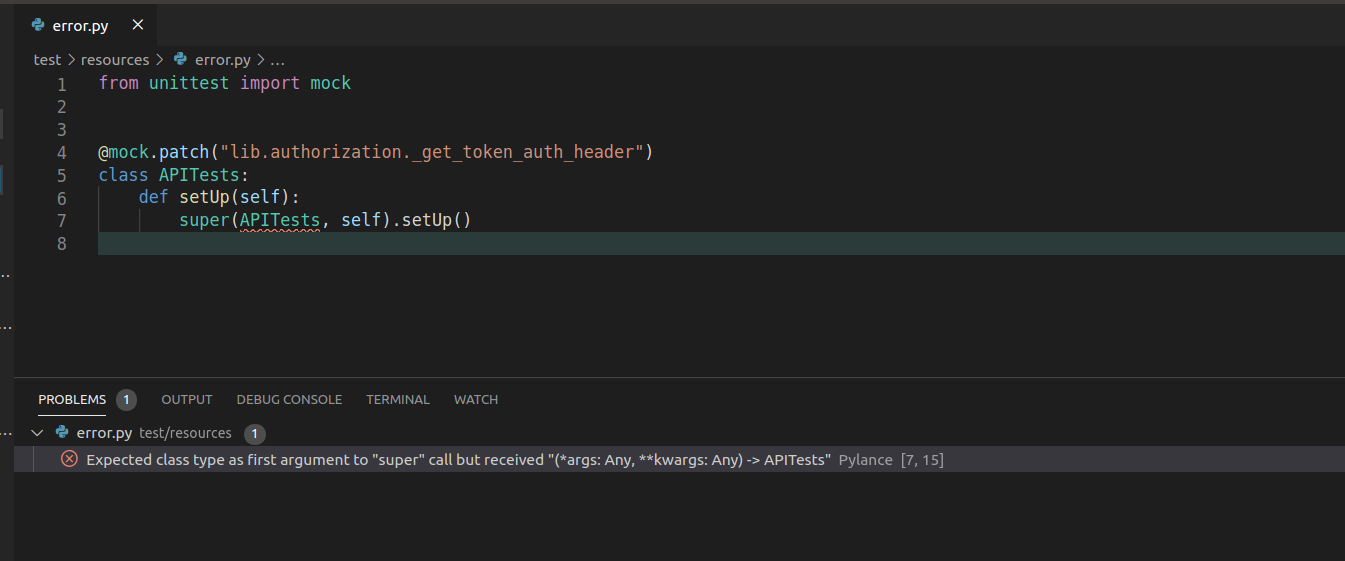 Unexpected diagnostic on super(..) · Issue #589 · microsoft/pylance ...