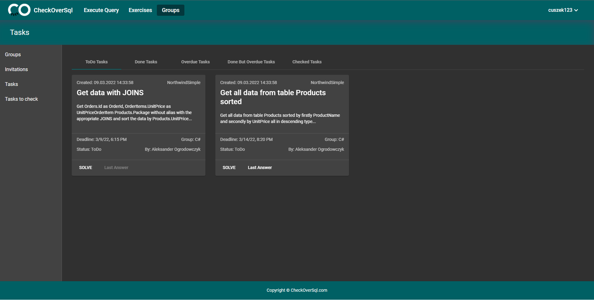 GitHub - olekogrodowczyk/CheckOverSql: CheckOverSql is an application ...