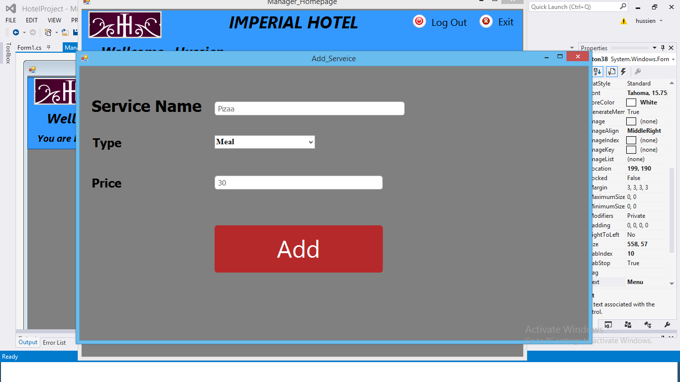 GitHub - hussienibrahiem95/Hotel-Management-System: Desktop application ...