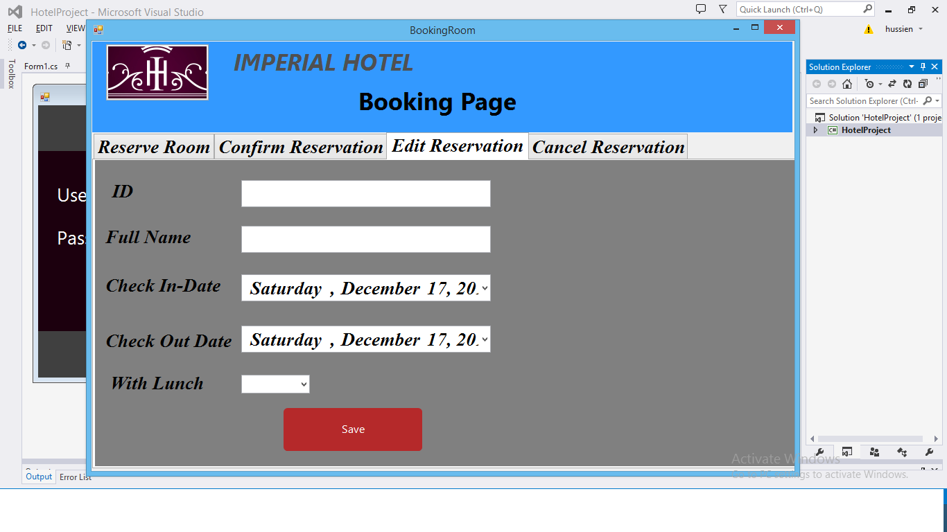 GitHub - hussienibrahiem95/Hotel-Management-System: Desktop application ...