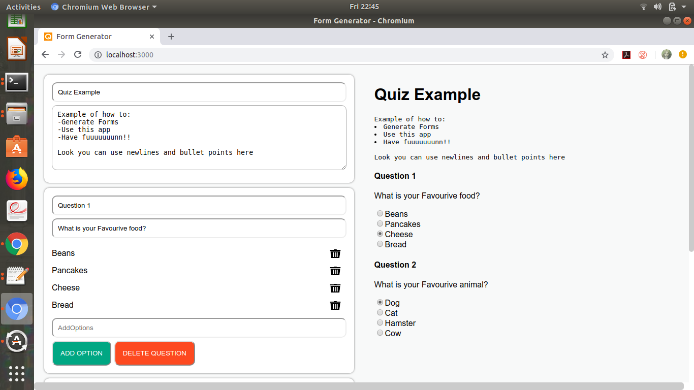 GitHub - Foyin/formApp: Form generation app, made with jquery, HTML and CSS