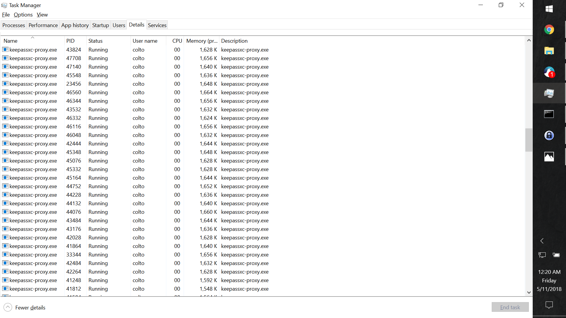 KeepassXC-proxy.exe loads way too many copies · Issue #1944 · keepassxreboot/keepassxc · GitHub