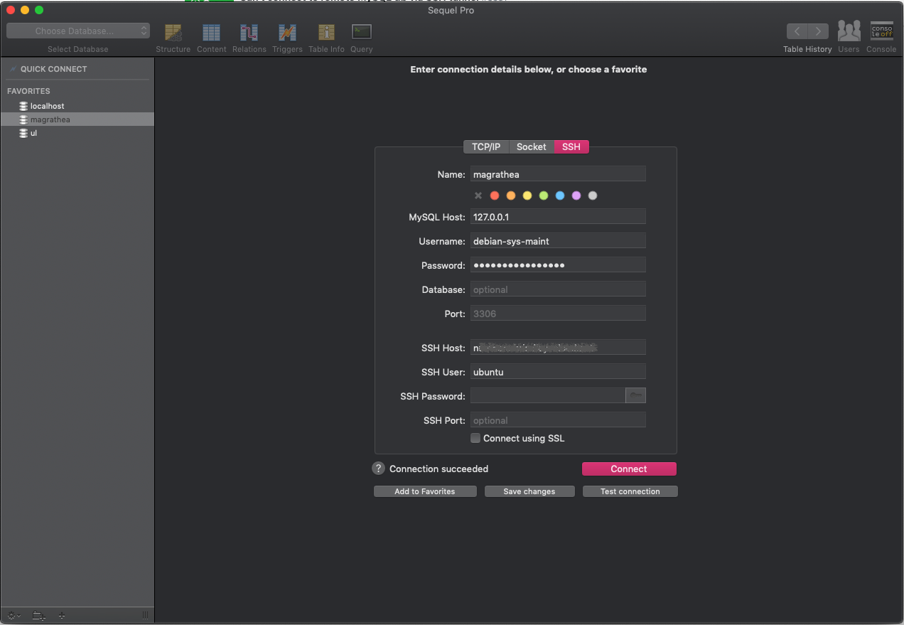 Cant Connect To Remote Mysql Db Via Ssh Tunnel · Issue 3381 · Sequelprosequelpro · Github