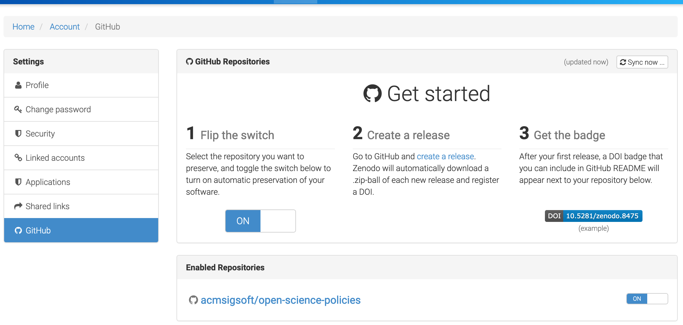 Github integration does not fire up, no errors reported · Issue #2017 · zenodo/zenodo · GitHub