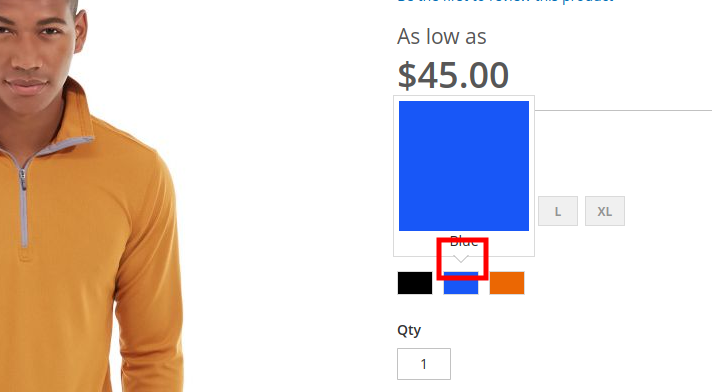Color swatch tooltip arrow position is not proper on the Product detail page · Issue #26624 ...