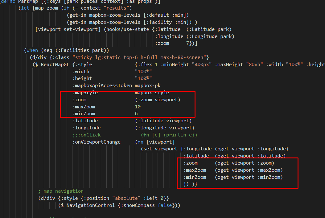 How to set max and min zoom. · Issue #1357 · visgl/react-map-gl · GitHub