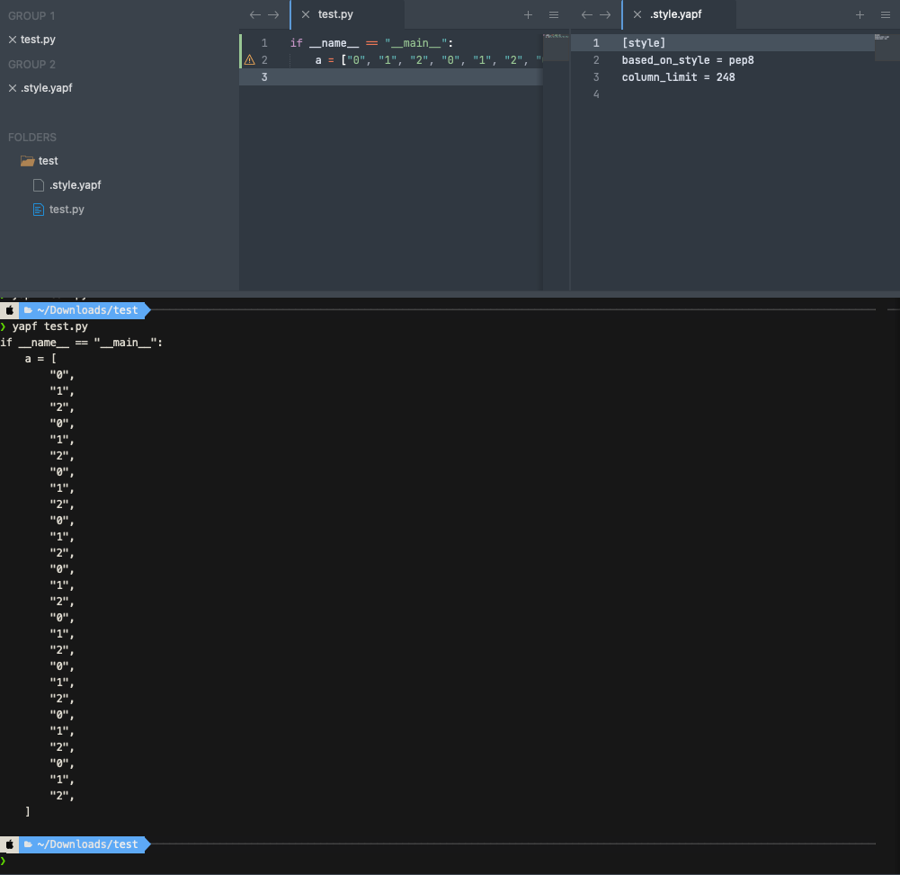 When formatting, the list will become vertical · Issue #29 · sublimelsp ...