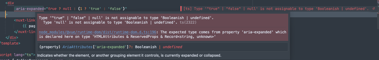 `null` Binding Value Triggers Type Error In Dom Attributes · Issue 8600 · Vuejscore · Github