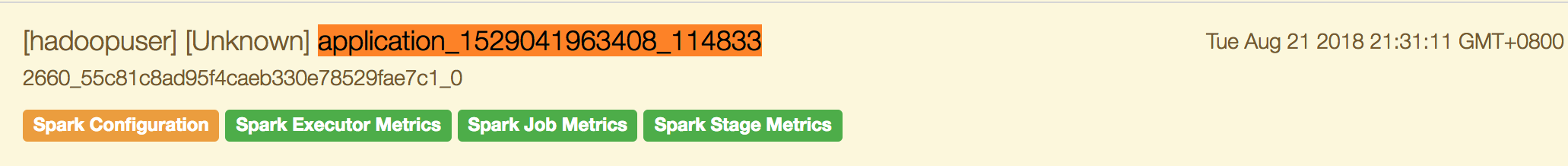 It does not contain [spark.driver.extraJavaOptions] property in its ...