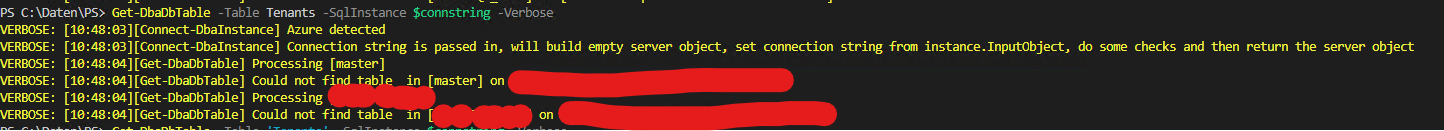 Get-DbaDbTable not using input from '-Table' · Issue #8423 · dataplat/dbatools · GitHub