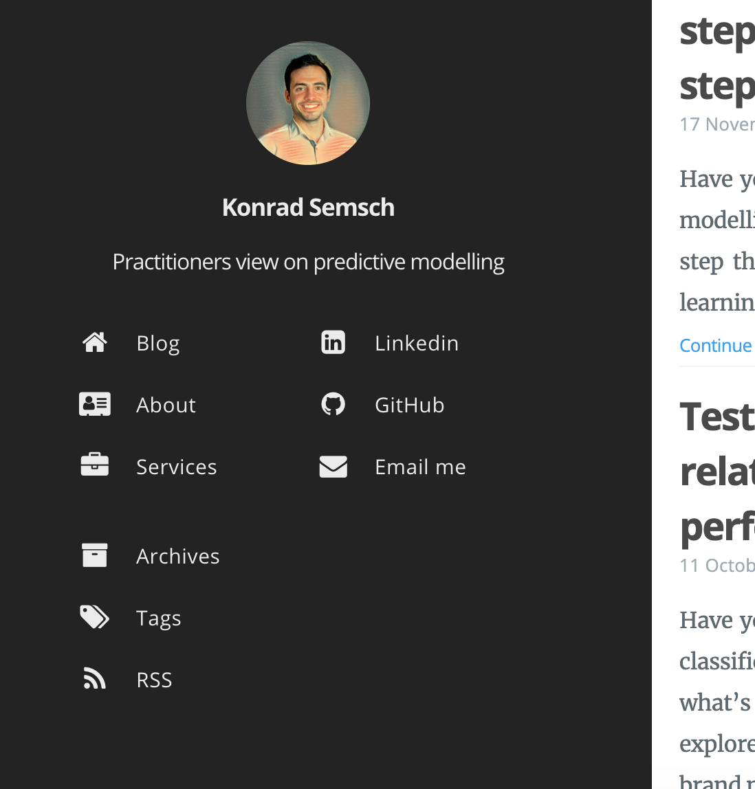 Different text on main page and in the "about" section · Issue #403 · kakawait/hugo-tranquilpeak ...