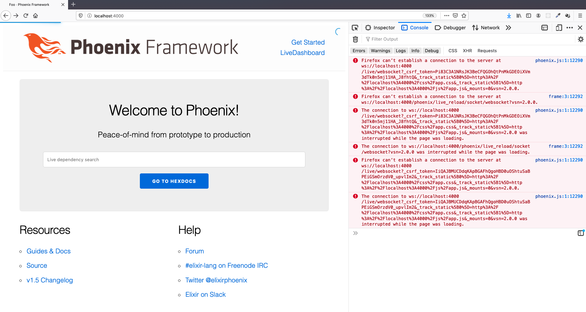 phx-click does not reach the function in phx-target. Error: this.getRootById(...) is undefined ...
