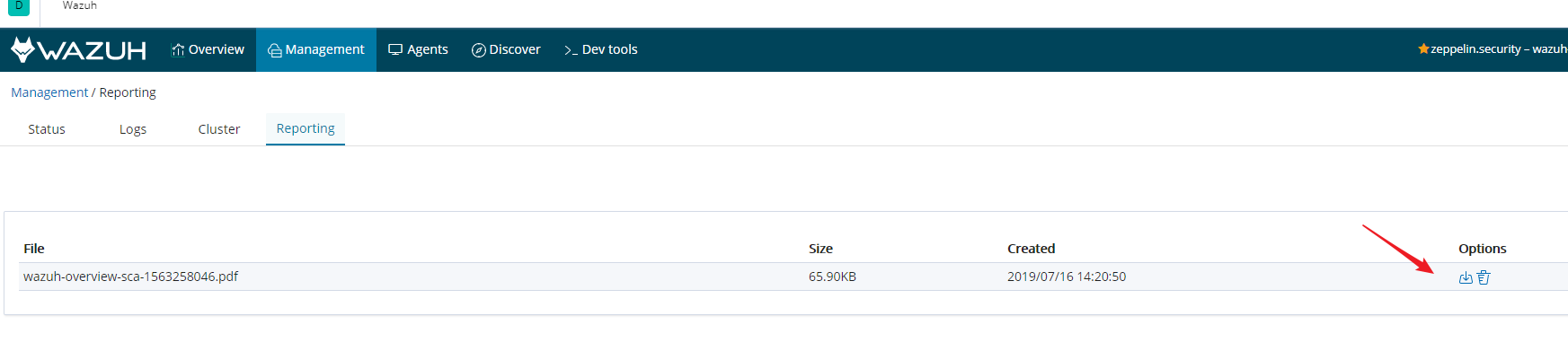Wazuh Reports download Forbidden · Issue #1606 · wazuh/wazuh-dashboard ...