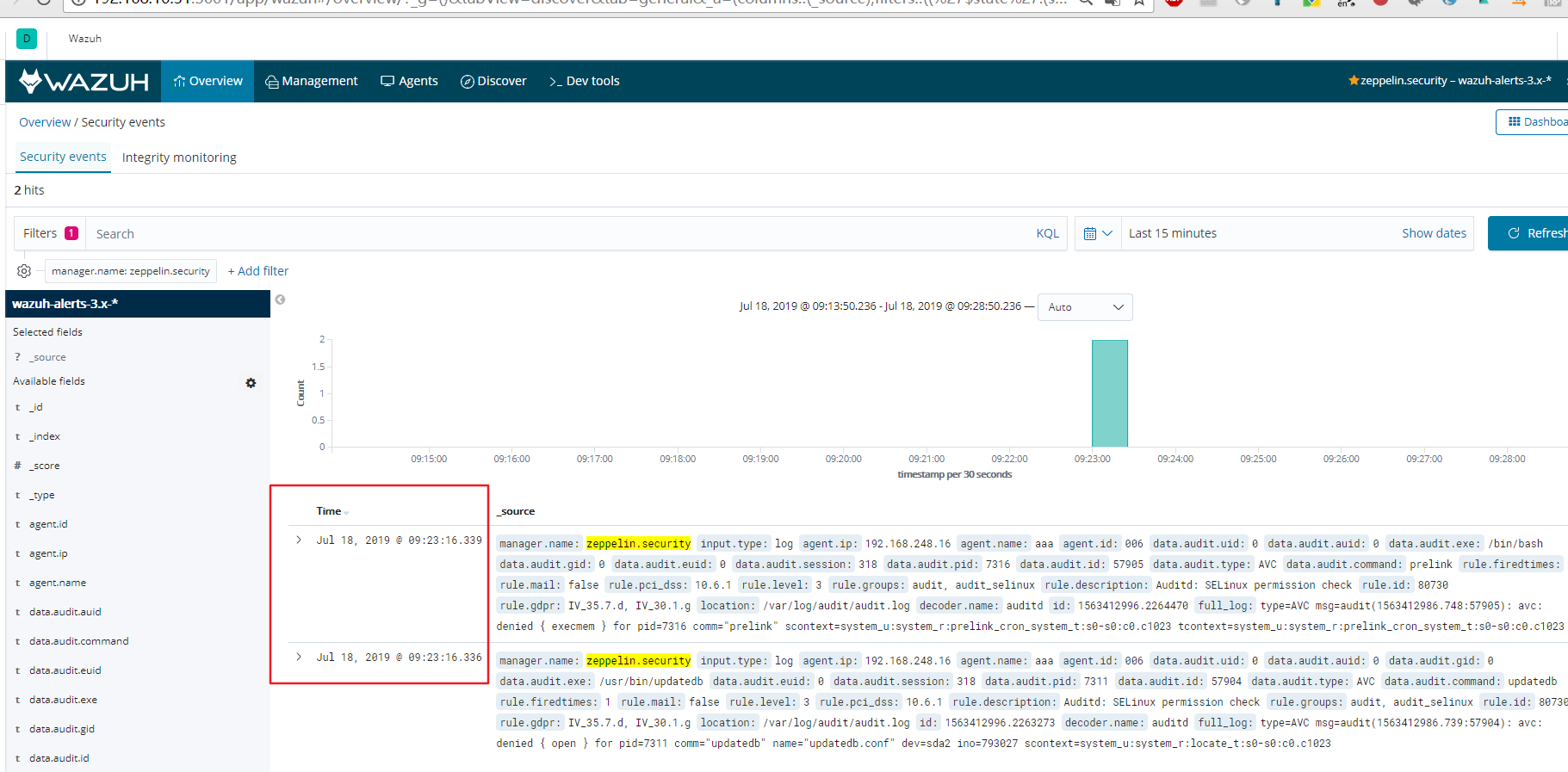 Wazuh "Registration date" and "Last keep alive" time are wrong · Issue ...