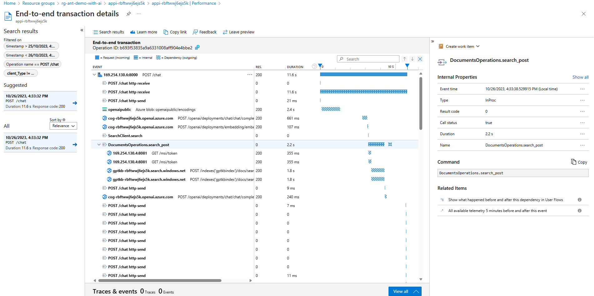 View Export Chats From Application Insights · Issue 847 · Azure Samples Azure Search Openai
