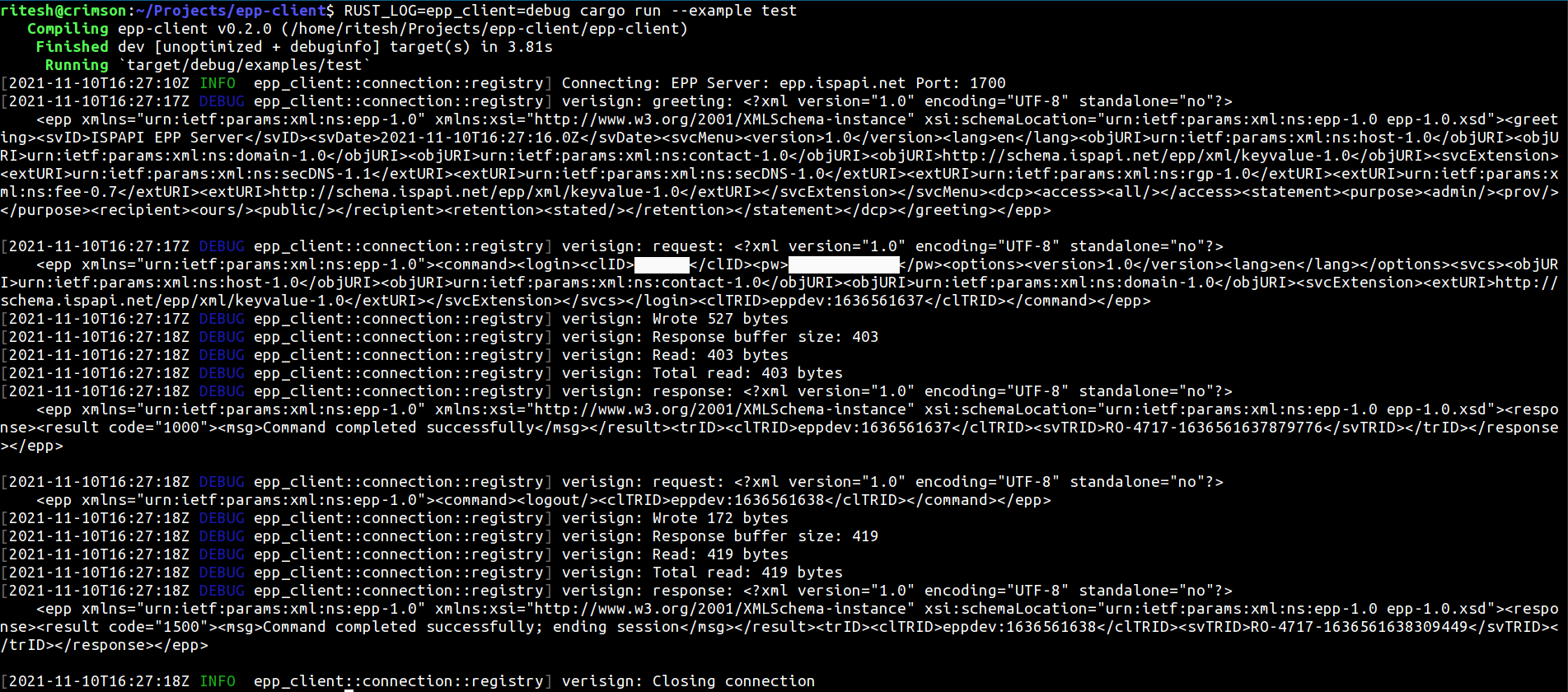 Drop implementation hangs · Issue #9 · masalachai/epp-client · GitHub