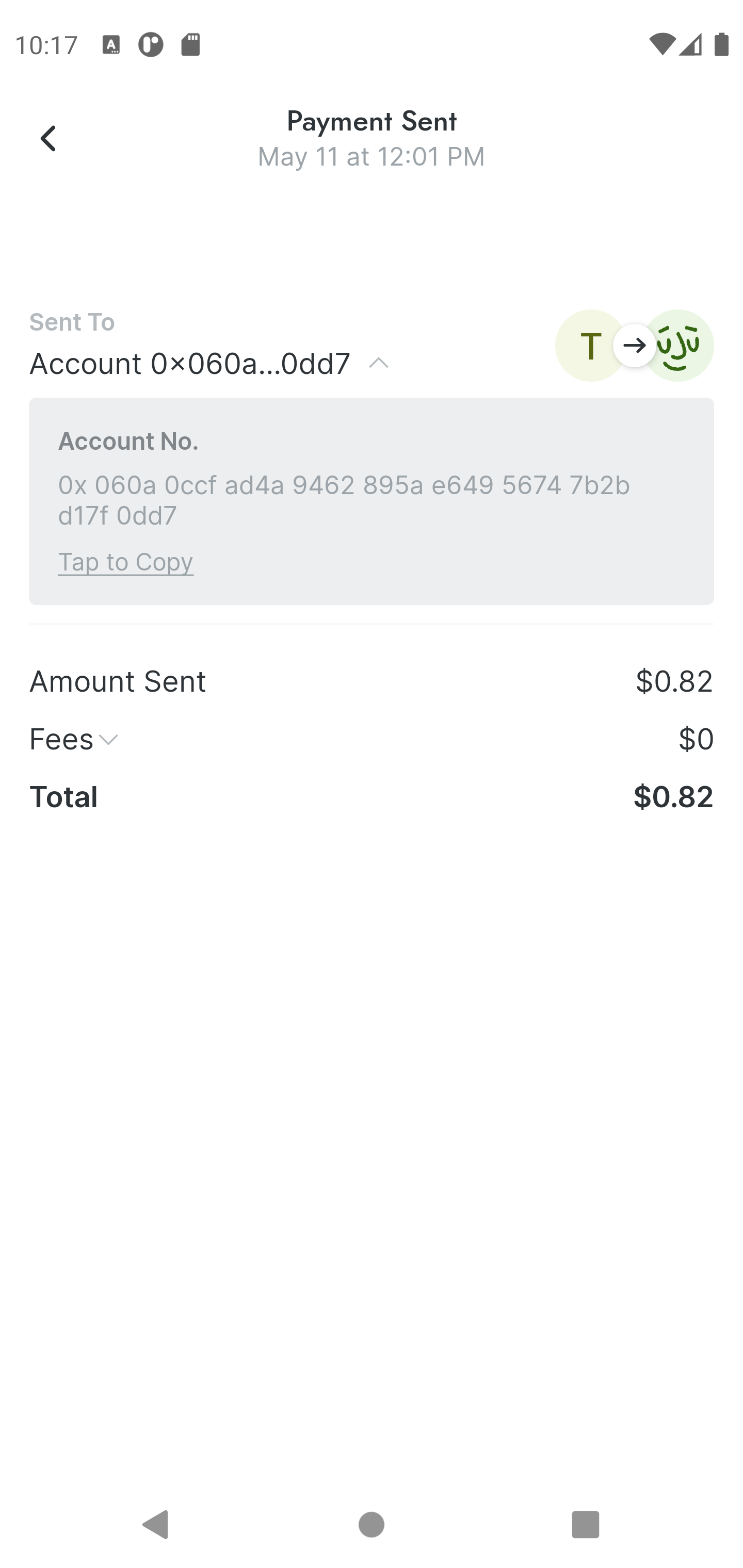 Add visual indicator that user can copy the address by tapping on it in ...
