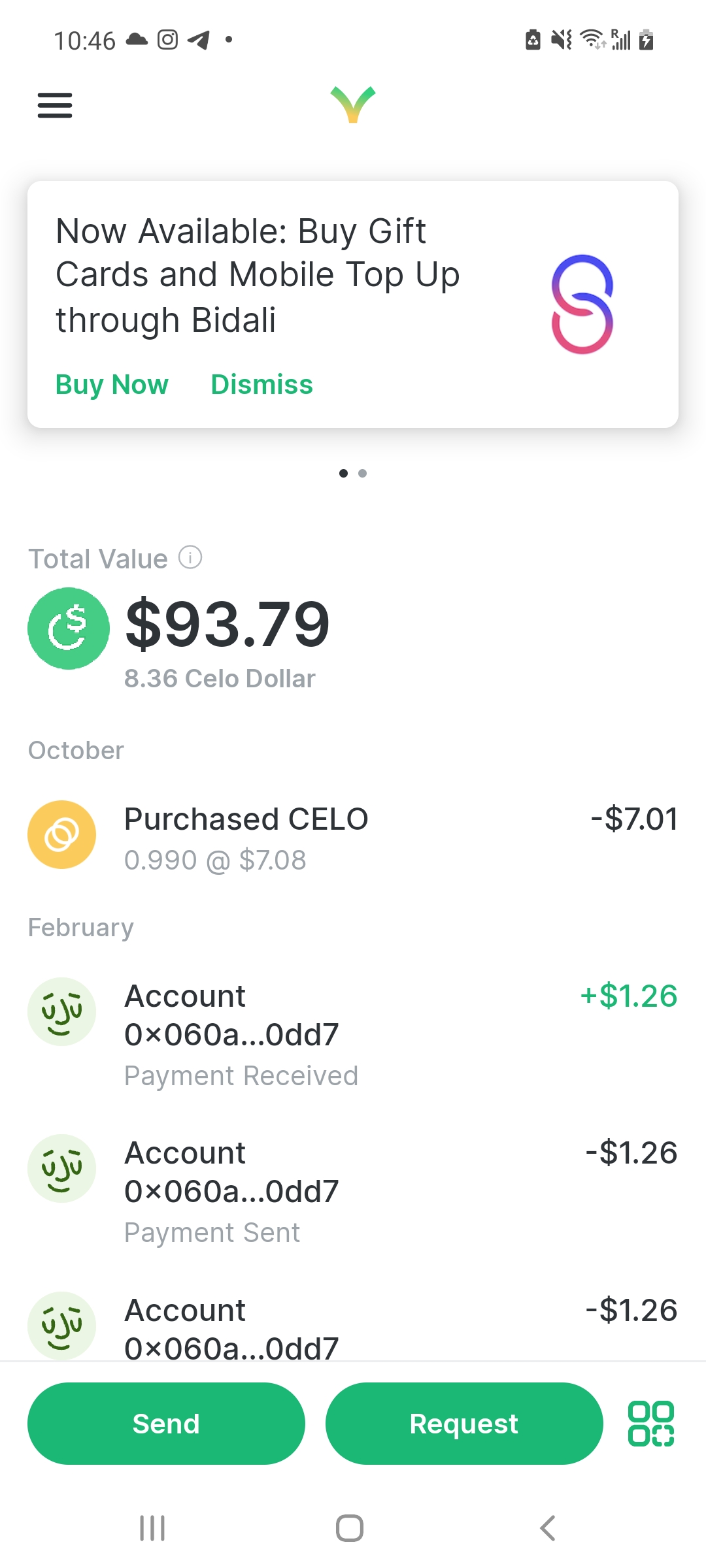 Display total balance on the home screen · Issue #1062 · valora-inc/wallet · GitHub