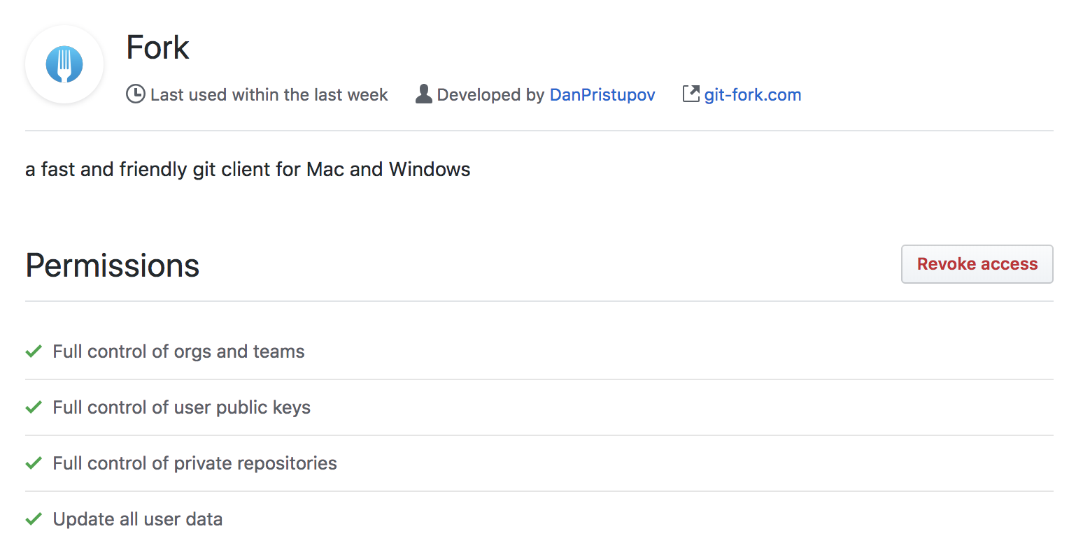 GitHub permission scope is too broad · Issue #529 · fork-dev/Tracker · GitHub