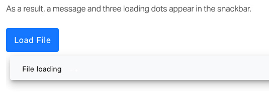 Loading animation is not visible in the snackbar when a Bootstrap Light theme is applied · Issue ...