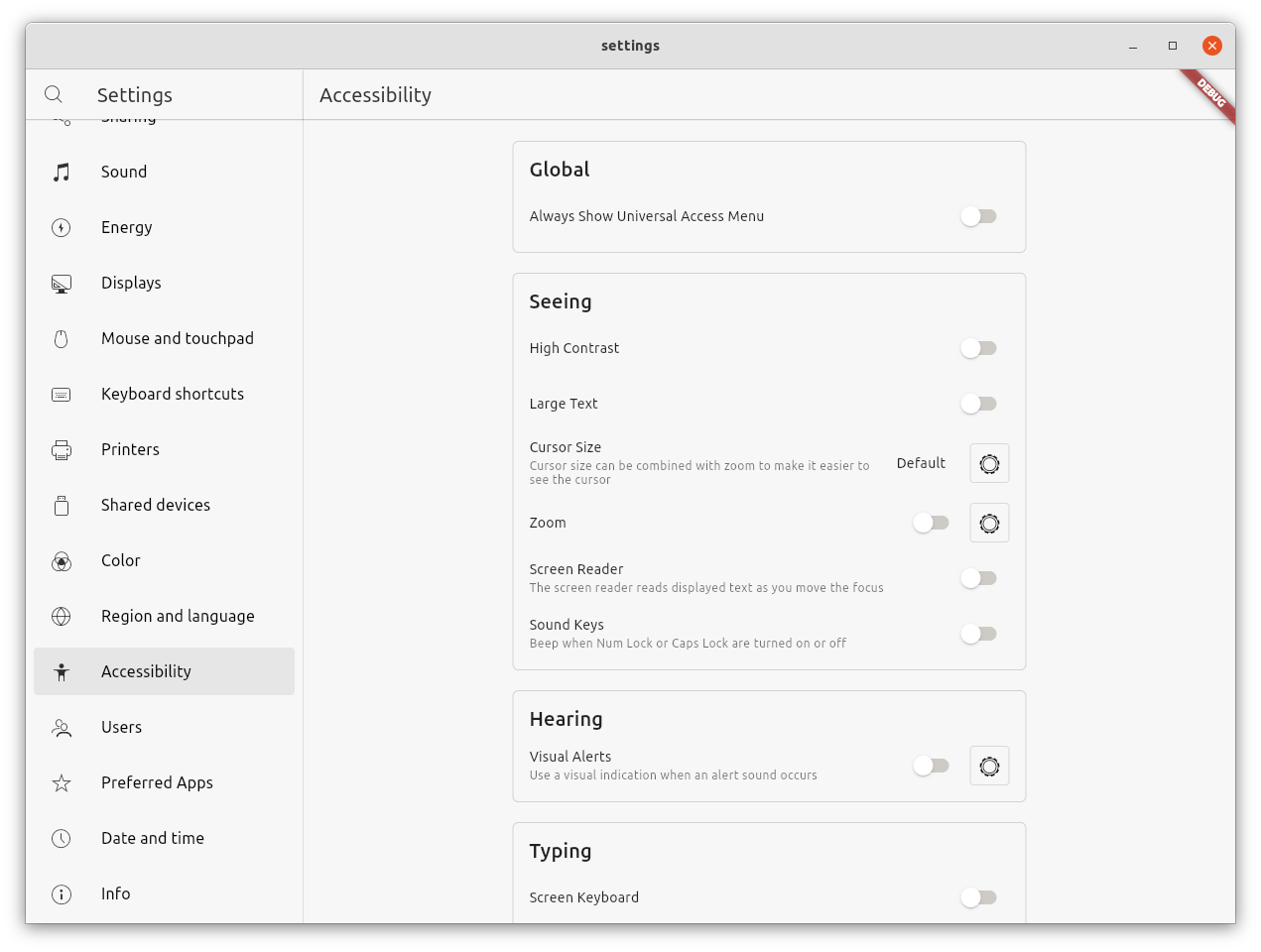 Missing page: Accessibility · Issue #35 · ubuntu-flutter-community/settings · GitHub