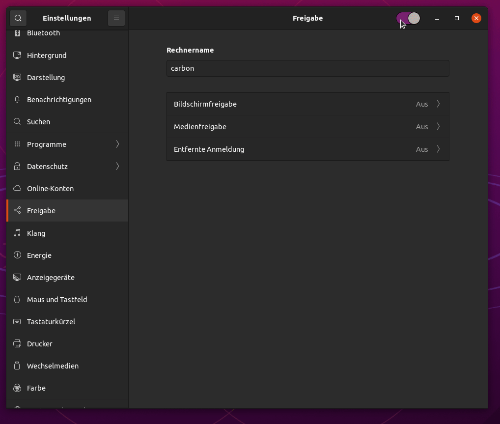 Missing page: sharing · Issue #59 · ubuntu-flutter-community/settings · GitHub