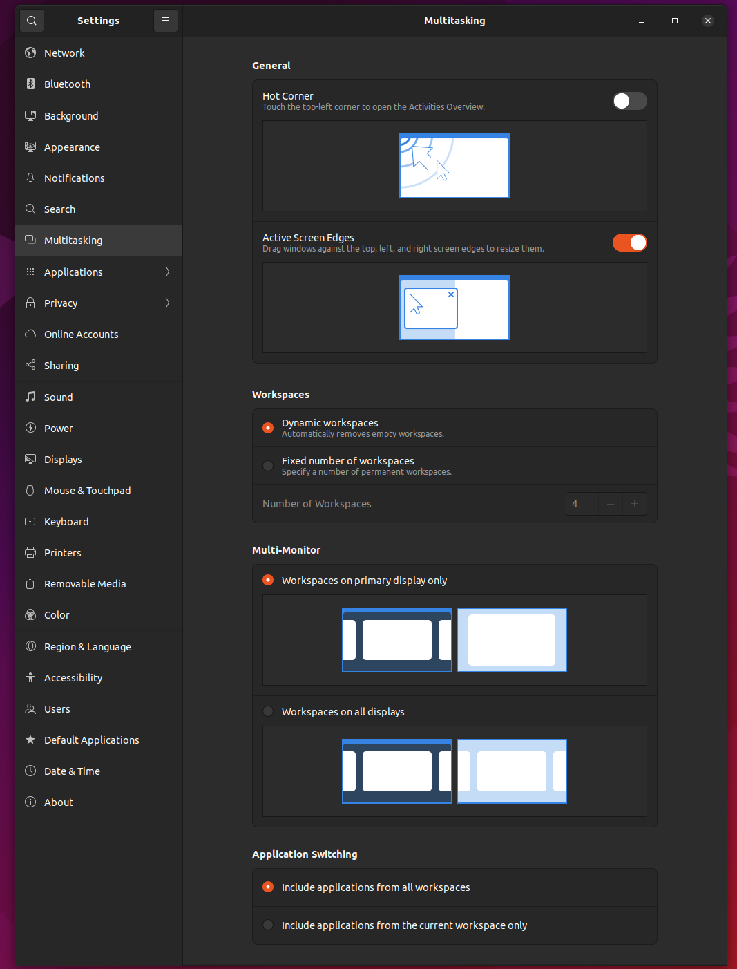 Missing page: multitasking · Issue #193 · ubuntu-flutter-community/settings · GitHub