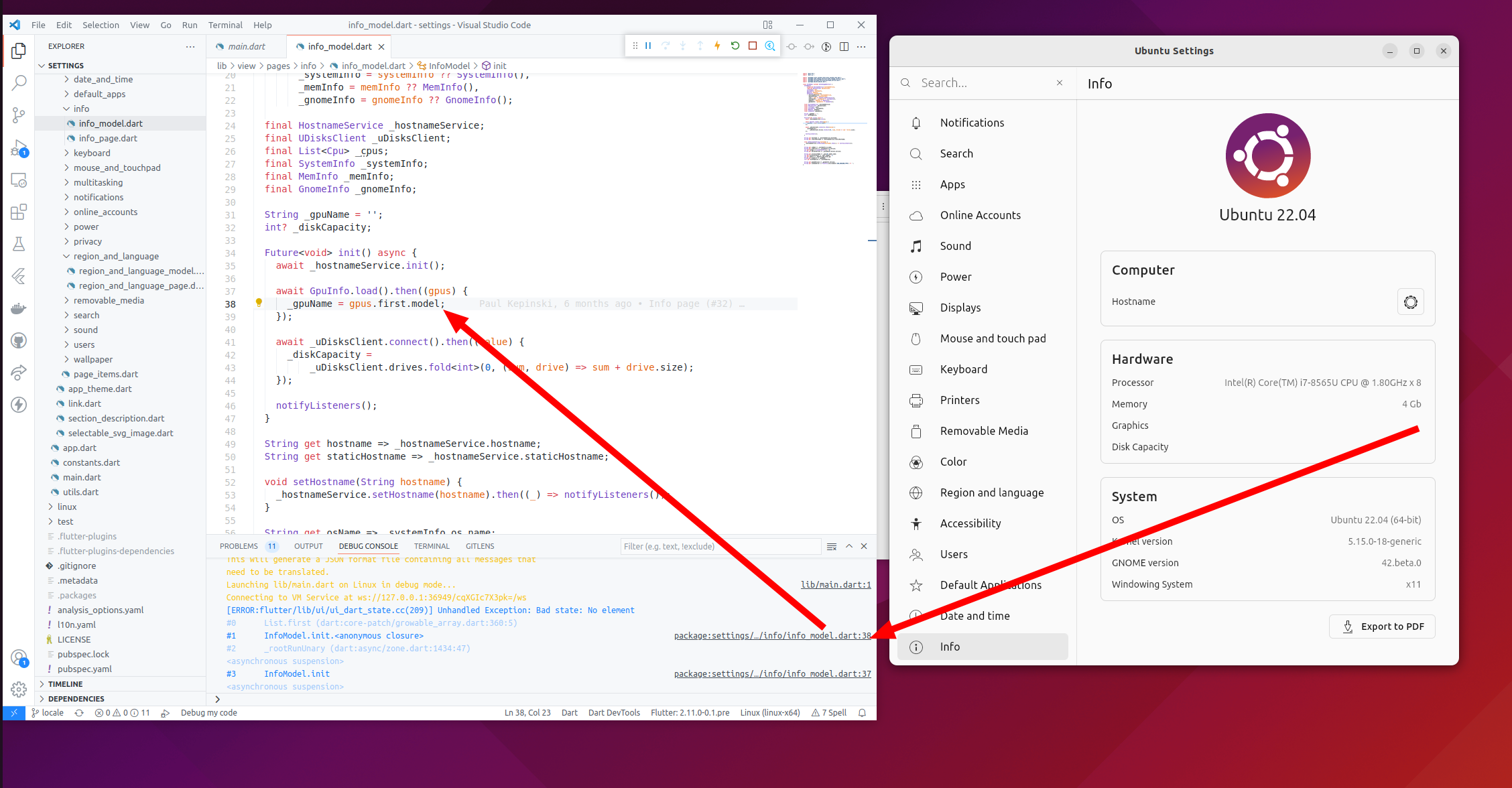 InfoPage: skip gpu info if not available · Issue #297 · ubuntu-flutter-community/settings · GitHub