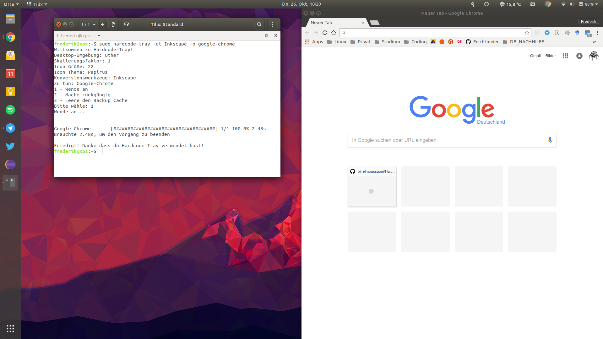 Chrome does not start anymore after using hardcode-tray · Issue #455 ...