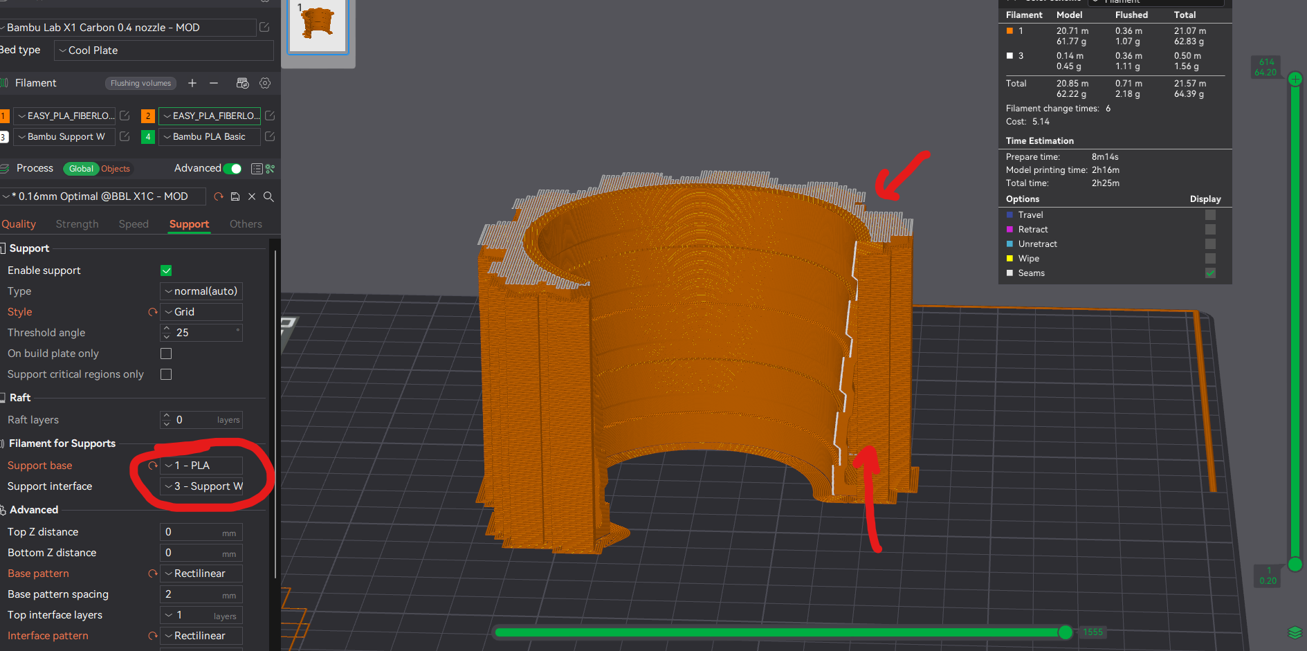 Multi material support layer shift problem · Issue #1705 · bambulab ...