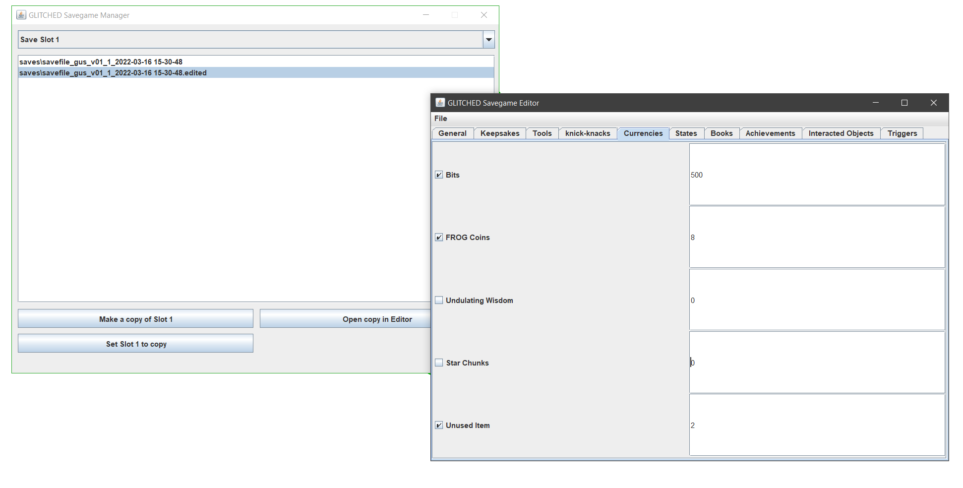 GitHub - CytexalMika/GLITCHEDSavegameManager: A savegame manager/editor for GLITCHED