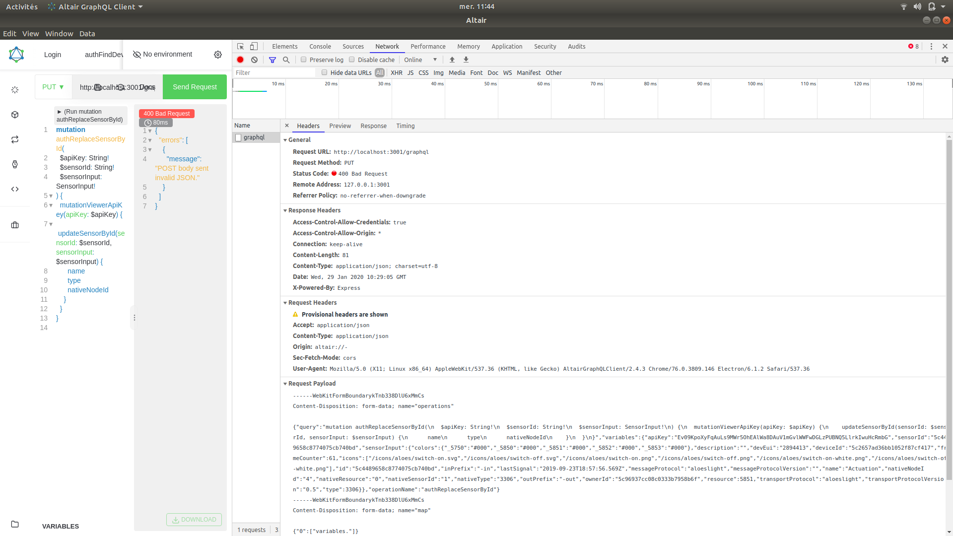 Invalid JSON requestBody in Altair, but working with Curl · Issue #1171 · altair-graphql/altair ...