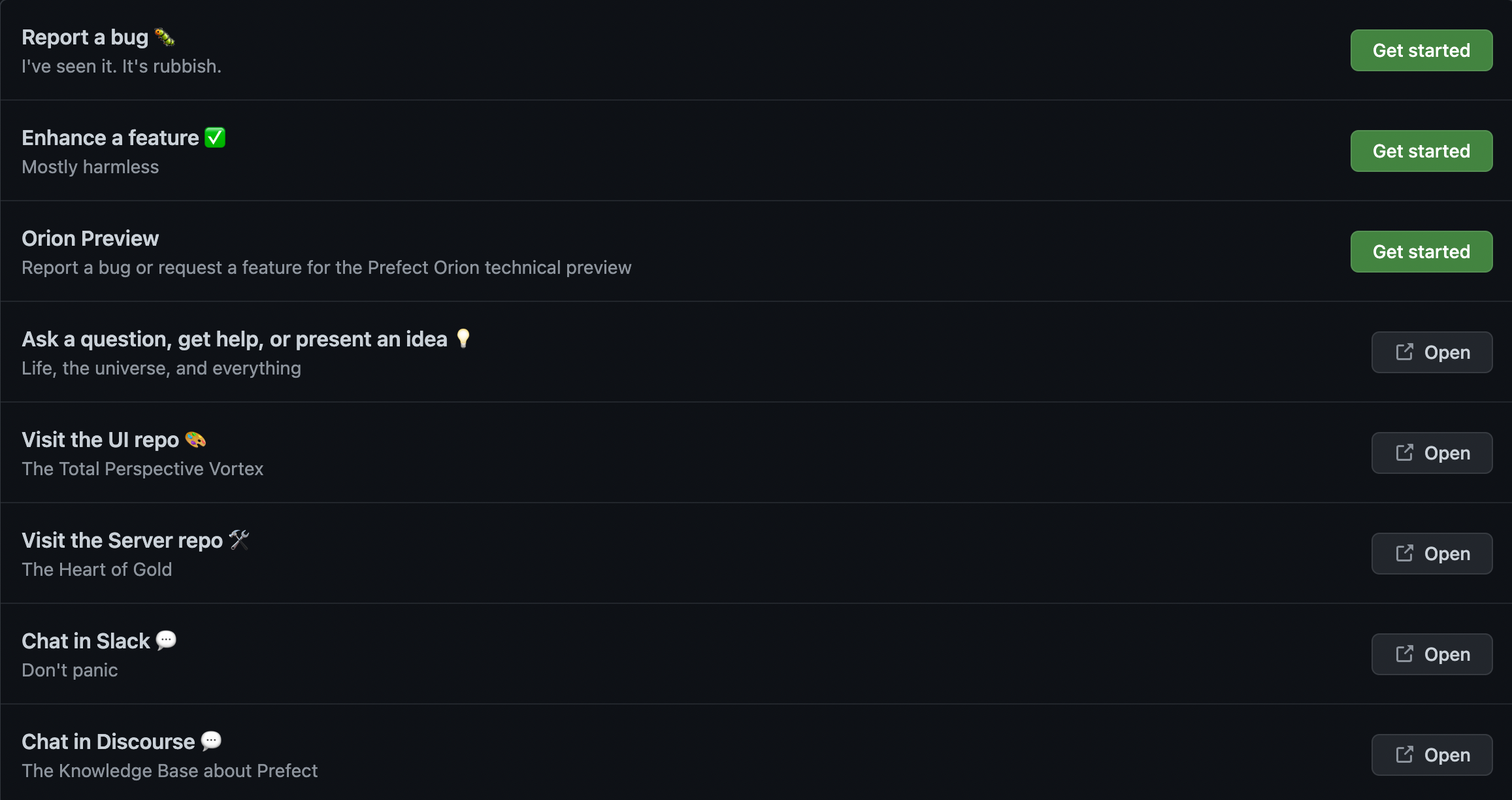 When creating a new issue, can there be an "Improve docs" which ...
